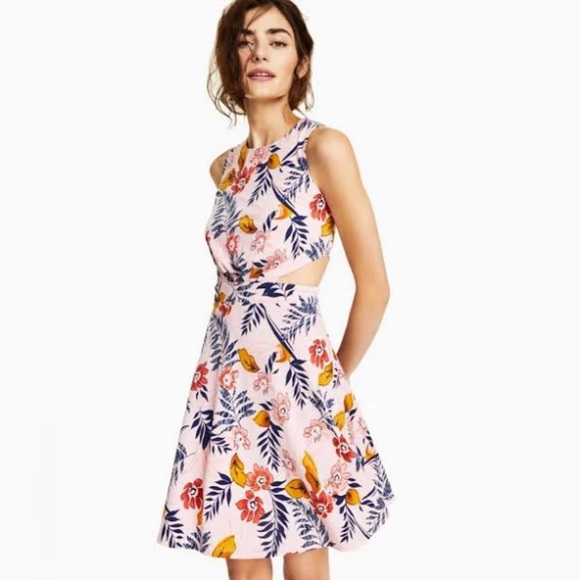 Bar III | Dresses | Bar Iii Jungle Dress With Cut Out | Poshmark